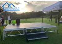 China Custom Aluminum Adjustable Portable Stage Platform Wooden Portable Folding Stage for sale