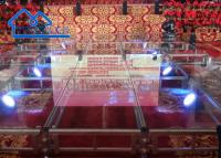 China Custom LED Dance Floor Stage Truss 50x50cm Tempered Glass Magnetic 500kg Load for sale