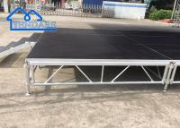 China Customizable Aluminum Stage System with Roof Truss - 750kg/m² Load Capacity, 1.22×1.22m & 1.22×2.44m Sizes, CE Certified for sale