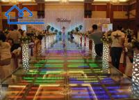 China Custom LED Dance Floor Stage Truss 50x50cm Tempered Glass Magnetic 500kg Load for sale