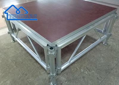 China Adjustable Portable Stage Aluminum Alloy 6082-T6 1.22x1.22m CE Certified for sale