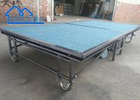 China Aluminum Adjustable Portable Steel Stage Platform 1.22x2.44m Height 410-610mm for Outdoor Events for sale