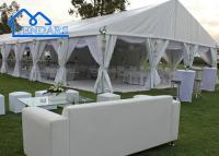 China Clear Span PVC Fabric Party Banquet Tent 84x48ft Wedding White Aluminum Alloy 6061-T6 for sale