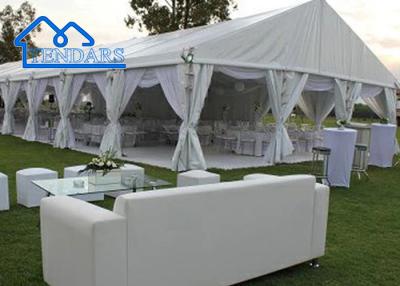 China Clear Span PVC Fabric Party Banquet Tent 84x48ft Wedding White Aluminum Alloy 6061-T6 for sale