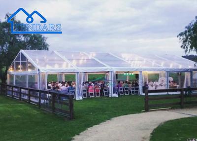 China Large Outdoor Wedding Marquee Tent Clear Span 30m UV Resistant Aluminum Frame Party Tent for sale