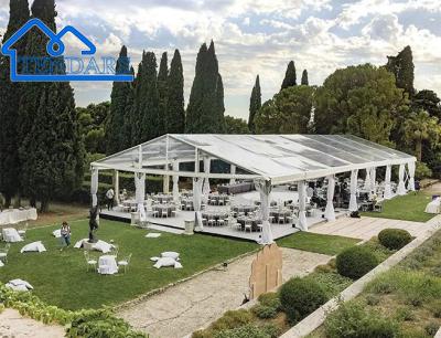 China A Shape Aluminum Alloy Wedding Tent 10m Span PVC Tarpaulin Event Tent House for sale