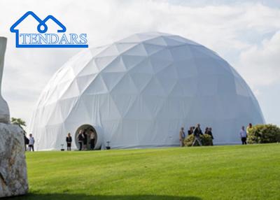 China Custom Logo Design Outdoor Geodesic Camping Wind Wall Glamping Dome Tent #6204 for sale