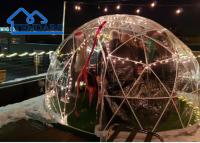 China Custom Outdoor Clear Bubble Transparent Dome Tent Waterproof 3-60m Diameter for Events for sale