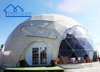 China Commercial Geodesic Dome Tent 6m to 40m Diameter White PVC Wall Outdoor for sale