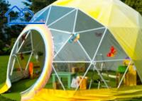 China Geodesic Dome Camping Tent 3.6m to 50m Diameter Waterproof UV Resistant Hot-Dip Galvanized Steel Frame for sale