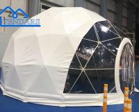 China Geodesic Dome Camping Tent 3.6m to 50m Diameter Waterproof UV Resistant Hot-Dip Galvanized Steel Frame for sale