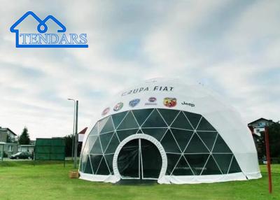 China Geodesic Dome Camping Tent 3.6m to 50m Diameter Waterproof UV Resistant Hot-Dip Galvanized Steel Frame for sale