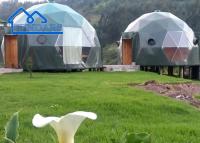 China Wind-Resistant 5m Dia Commercial Dome Tent Galvanized Steel PVC Cover for Cafe Terraces for sale