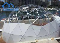 China Outdoor Waterproof Commercial Spherical Dome Tent 15M Diameter 75kg Snow Load for sale