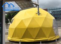 China Geodesic Dome Camping Tent 3.6m to 50m Diameter Waterproof UV Resistant Hot-Dip Galvanized Steel Frame for sale