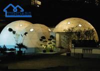 China Custom Luxury Glamping Dome Resort Tent PVC 4-60m Diameter High Strength Steel Frame for sale