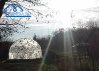 China White Thick Covering Transparent Geodesic Dome Tent 50m Diameter for sale