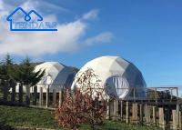 China Custom Luxury Glamping Dome Resort Tent PVC 4-60m Diameter High Strength Steel Frame for sale