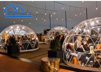 China Custom Outdoor Clear Bubble Transparent Dome Tent Waterproof 3-60m Diameter for Events for sale