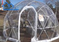 China 50m Diameter Geodesic Dome Tent with PVC Fabric and Steel Frame - Wind Load 100km/h, Temperature Range -30°C to +70°C for sale