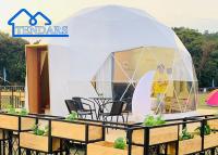 China 5m Diameter Fireproof Waterproof PVC Dome Tent with Clear Door - 120 km/h Wind Load, 75 kg/m² Snow Load for sale