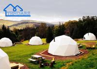 China 5m Diameter Fireproof Waterproof PVC Dome Tent with Clear Door - 120 km/h Wind Load, 75 kg/m² Snow Load for sale