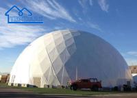 China Customized Commercial Outdoor Family Glamping Dome Tent 6m Diameter PVC Galvanized Steel for sale