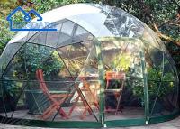 China Outdoor Waterproof Commercial Spherical Dome Tent 15M Diameter 75kg Snow Load for sale