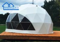 China Customized Color Geodesic Dome Tent 4m to 50m with Glass Door for Camping Hotel Glamping for sale