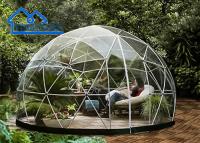 China 50m Diameter Geodesic Dome Tent with PVC Fabric and Steel Frame - Wind Load 100km/h, Temperature Range -30°C to +70°C for sale