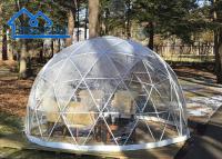 China 50m Diameter Geodesic Dome Tent with PVC Fabric and Steel Frame - Wind Load 100km/h, Temperature Range -30°C to +70°C for sale