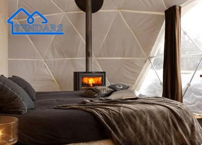 China Customized Color Geodesic Dome Tent 4m to 50m with Glass Door for Camping Hotel Glamping for sale