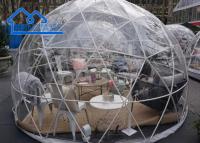 China Commercial Geodesic Dome Tent 10m Waterproof PVC with Clear Window for Trade Show for sale