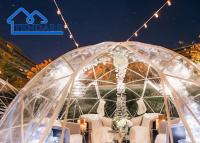 China Commercial Geodesic Dome Tent 10m Waterproof PVC with Clear Window for Trade Show for sale