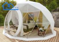 China Dome Glamping Hotel Tent 3-50m Diameter Customizable Hot Dip Galvanized Steel Frame for sale