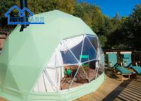 China All Weather Sunshade Dome Glamping Tent 6m Diameter 3m Height Aluminum Frame for sale