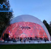 China Customized Size Big Event Yoga Exhibition Dome Tent 4m to 50m Commercial Dome Tent for sale
