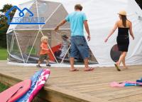 China All Weather Sunshade Dome Glamping Tent 6m Diameter 3m Height Aluminum Frame for sale
