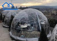 China Commercial Geodesic Dome Tent 10m Waterproof PVC with Clear Window for Trade Show for sale
