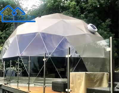 China Commercial Outdoor Dome Tent with Platform 4m-20m Diameter for Hotel Camping Events for sale