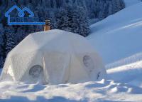 China Custom Transparent Geodesic Dome Tent Glamping Safari 75kg Snow Load 100km Wind for sale