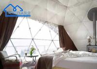China 8m Outdoor Glamping Tent Dome with Bathroom - 150KG Snow Load, 120KM/H Wind Resistant for 2-4 People for sale