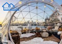 China Polycarbonate Dome Glamping Tent 3.6-40M Diameter Modular Prefab Crystal Bubble House For Luxury Resorts for sale