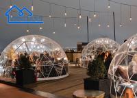 China Polycarbonate Dome Glamping Tent 3.6-40M Diameter Modular Prefab Crystal Bubble House For Luxury Resorts for sale