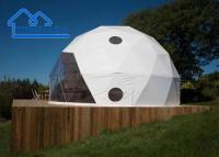 China Custom Transparent Geodesic Dome Tent Glamping Safari 75kg Snow Load 100km Wind for sale