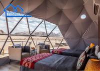 China Polycarbonate Dome Glamping Tent 3.6-40M Diameter Modular Prefab Crystal Bubble House For Luxury Resorts for sale