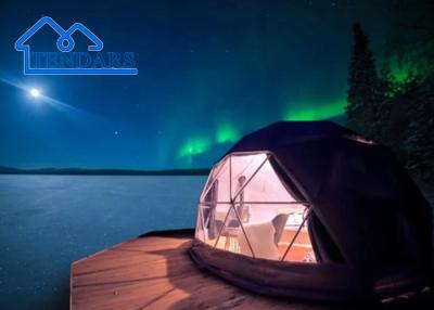 China 8m Outdoor Glamping Tent Dome with Bathroom - 150KG Snow Load, 120KM/H Wind Resistant for 2-4 People for sale