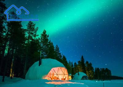 China All Weather Sunshade Dome Glamping Tent 6m Diameter 3m Height Aluminum Frame for sale