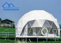 China Customized Dome Glamping Tent 5.0m Diameter with PVC Roof Cover and 24.5m² Indoor Area for Luxury Hotels for sale