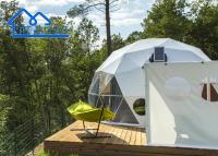 China Customized Dome Glamping Tent 5.0m Diameter with PVC Roof Cover and 24.5m² Indoor Area for Luxury Hotels for sale